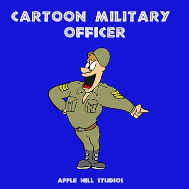 Cartoon Military Officer by Apple Hill Studios | SFX - Artlist
