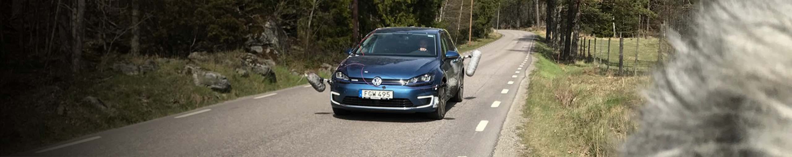 Vehicle Action - Volkswagen Golf Compact Car, Passing By, Exterior ...
