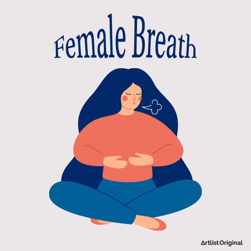 Female Breath - Exhaling Into Chuckle, Giggle, Amused Laugh | Royalty ...